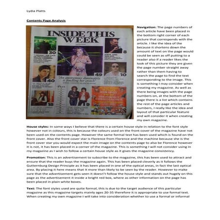 Analysing nme contents page | PPT