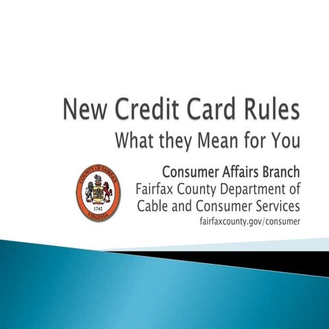 New Credit Card Rules | PPTX