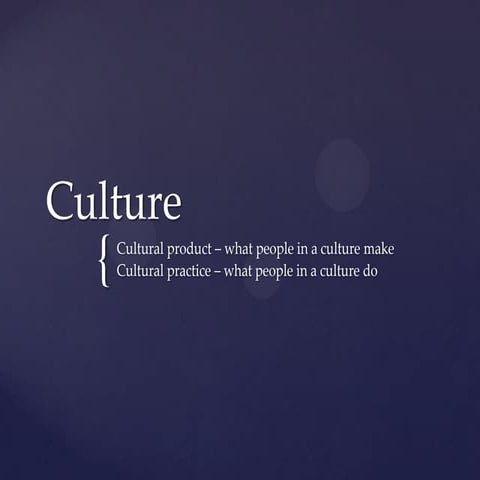 Culture - AS Communications and Culture | PPT