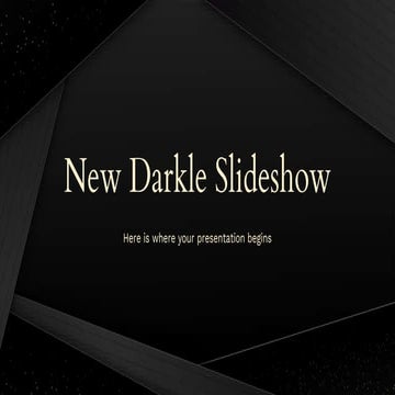 New Darkle Slideshow by Slidesgo discover | PPTX