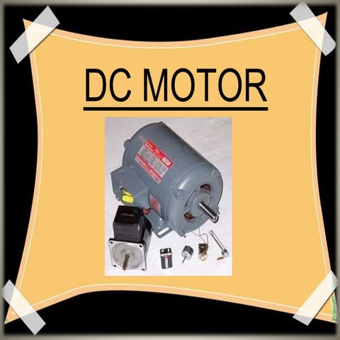 Dc motor ppt | PPTX