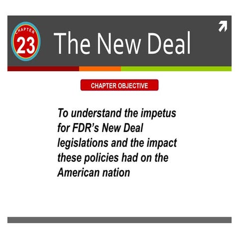 Chapter 23 The New Deal | PPTX