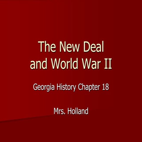 New deal and wwii | PPT
