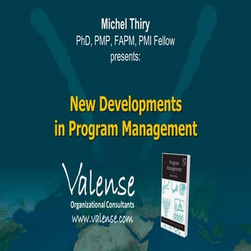New developments in program management | PPTX