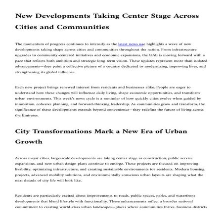 New Developments Taking Center Stage Across Cities and Communities.pdf
