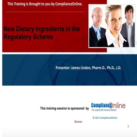 New dietary ingredient presentation | PPT
