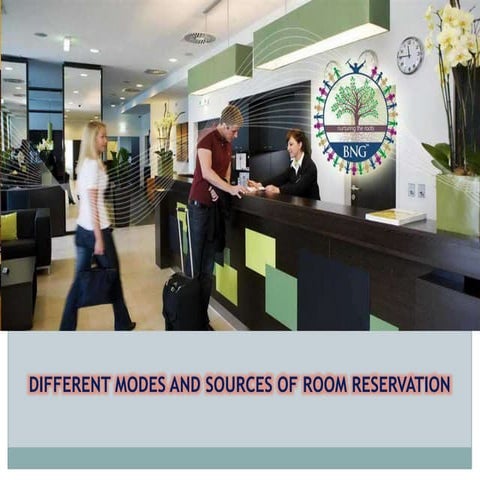 New different modes and sources of room reservation | PPTX