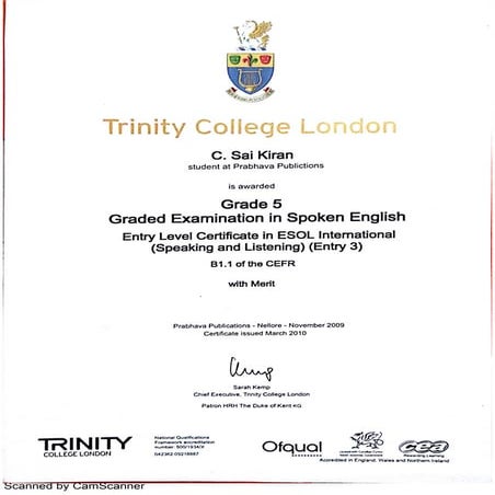 Trinity College London | PDF