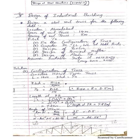 Design of Industrial Building | PDF