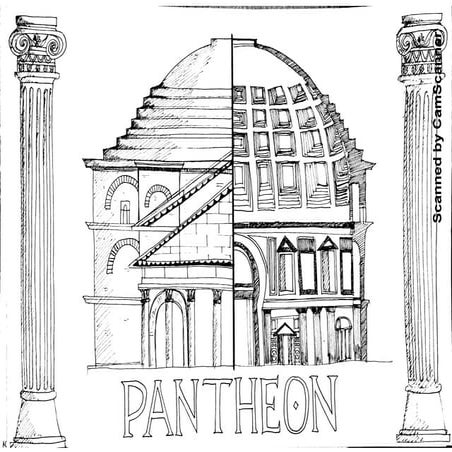 Precedent Study and Analysis sketches for Pantheon | PDF