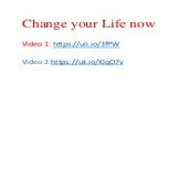 Change your life now | PDF