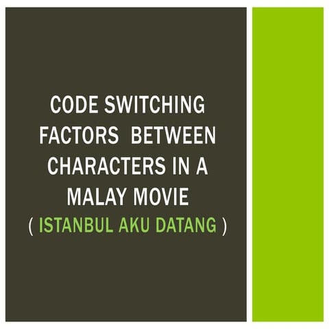 Code Switching ( Sociolinguistics) | PPT