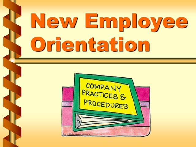 New Employee Safety Orientation | PPT