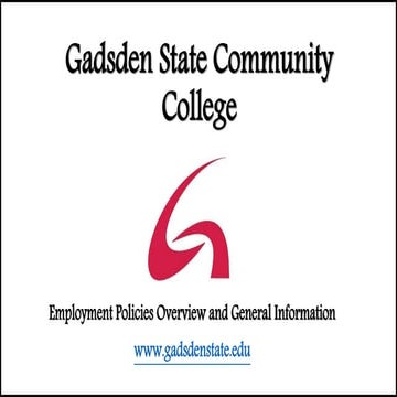 GSCC New employee orientation policies and benefits | PPT