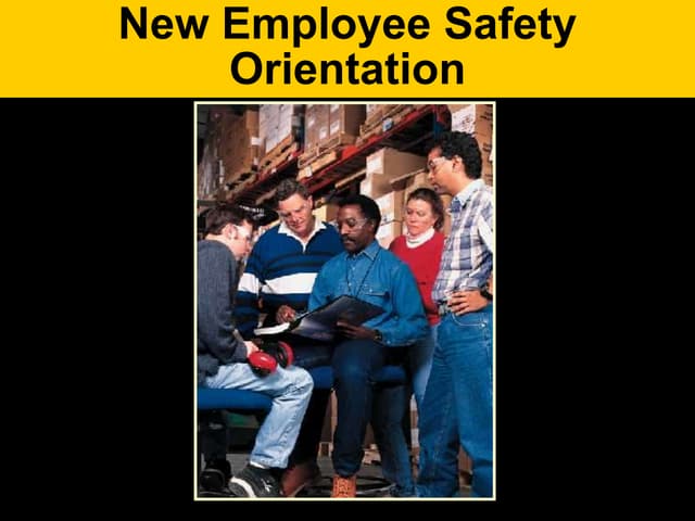New Employee Safety Orientation | PPT