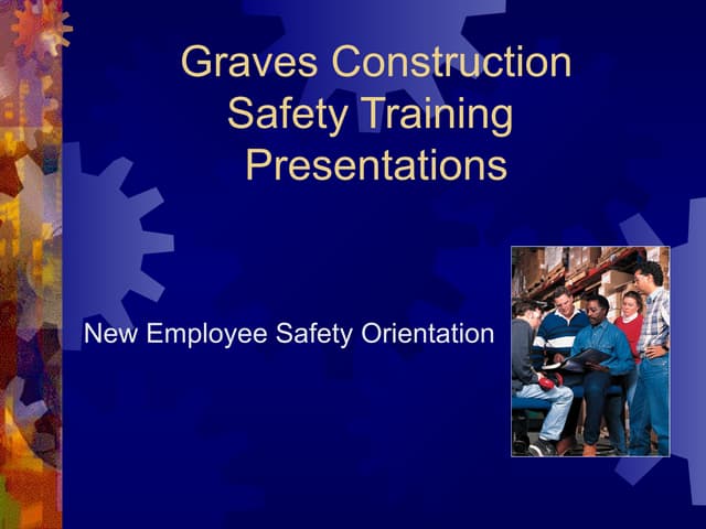 New Employee Safety Orientation | PPT