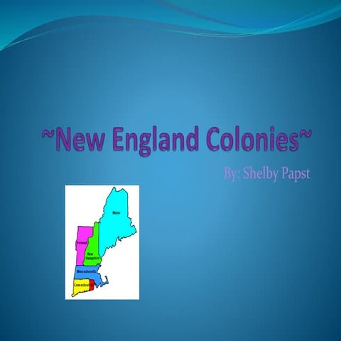 New England Colonies | PPT