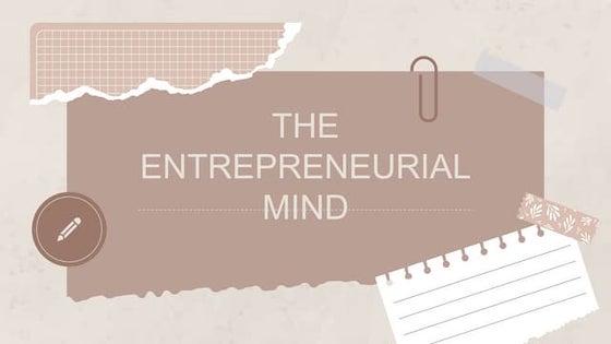 Lesson 2 Entrepreneurial mind | PPTX