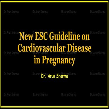 New ESC guideline on cardiovascular disease in pregnancy | PPTX