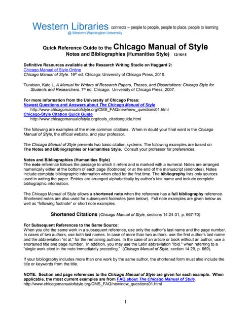 Chicago Manual of Style Sample Paper - Austin Peay State University ...