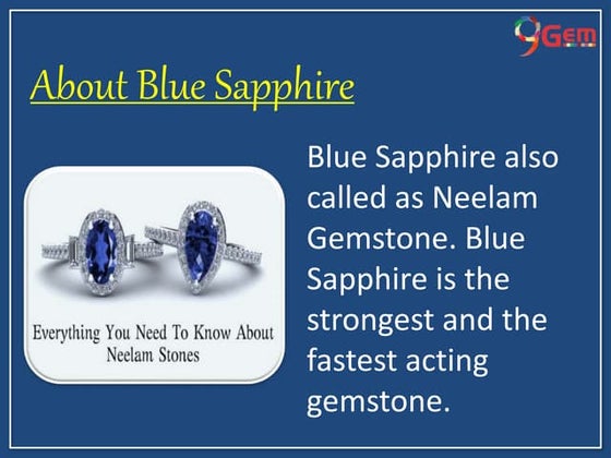 All About Blue Sapphire | PPT