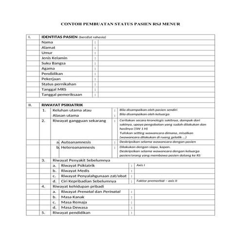 new final contoh status psikiatri DM menur.doc