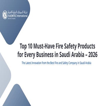 Fire Safety Regulations in Saudi Arabia : What every business owners ...