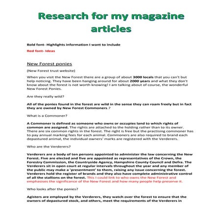 A level magazine examples | PPTX