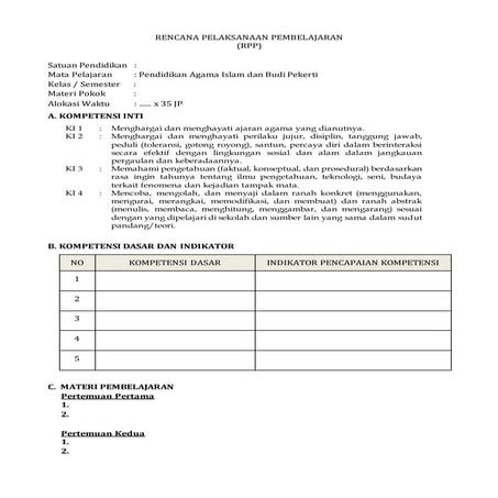 New format rpp | PDF