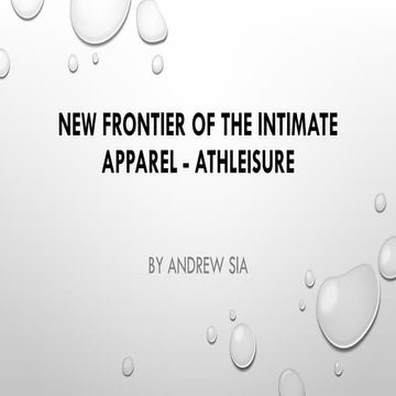 The new frontier of the intimate apparel athleisure | PDF | Sports Equipment | Sports