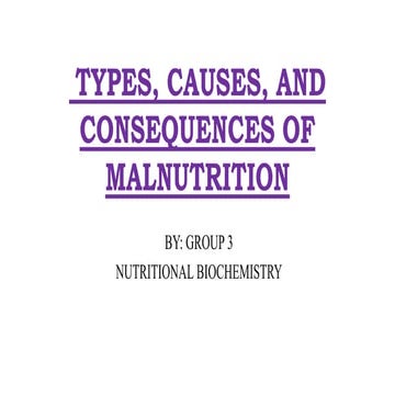 Types of Malnutrition and it's importance | PPTX