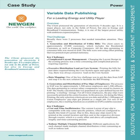 variable data publishing | PDF