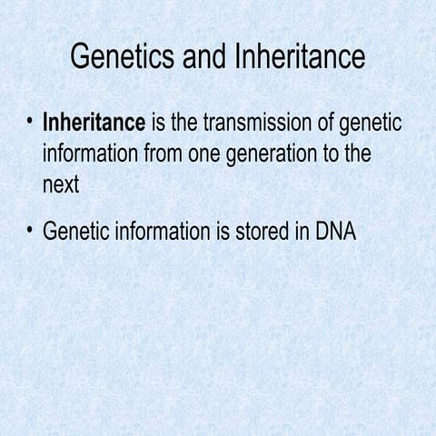 New Genetics Slides | PPT