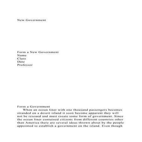 New Government Form a New GovernmentNa.docx