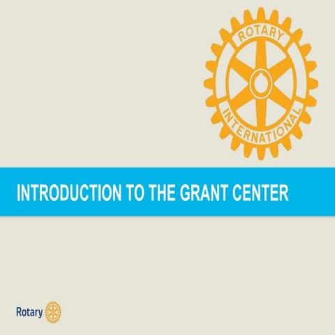 Introduction to the Grant Center Webinar | PPTX
