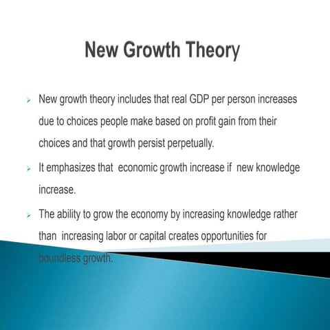 New growth theory | PPTX