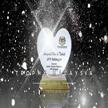 New Heart Design Crystal Wooden Plaques at Trophy-World Malaysia ...