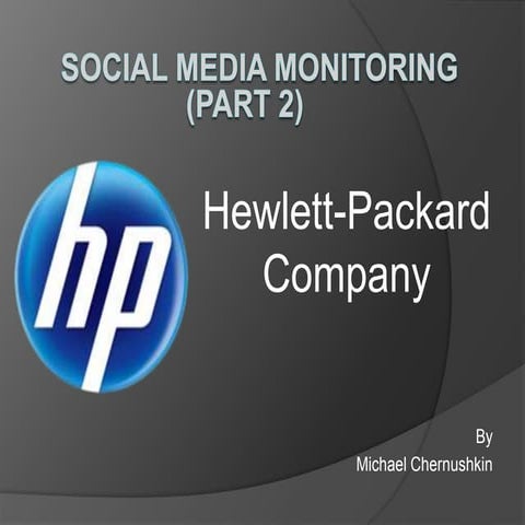 New hewlett packard company | PPT