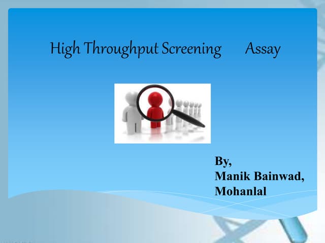 High Throughput Screening | PPT