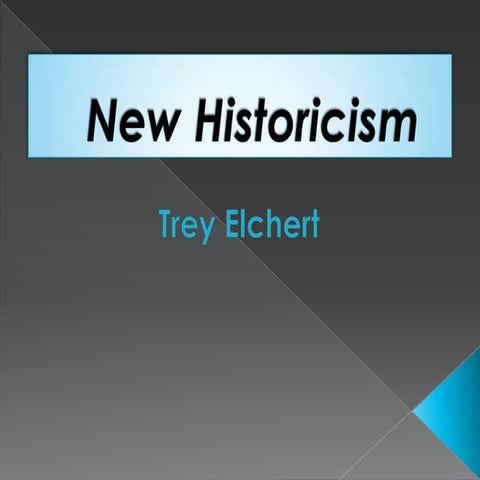 New historicism | PPTX