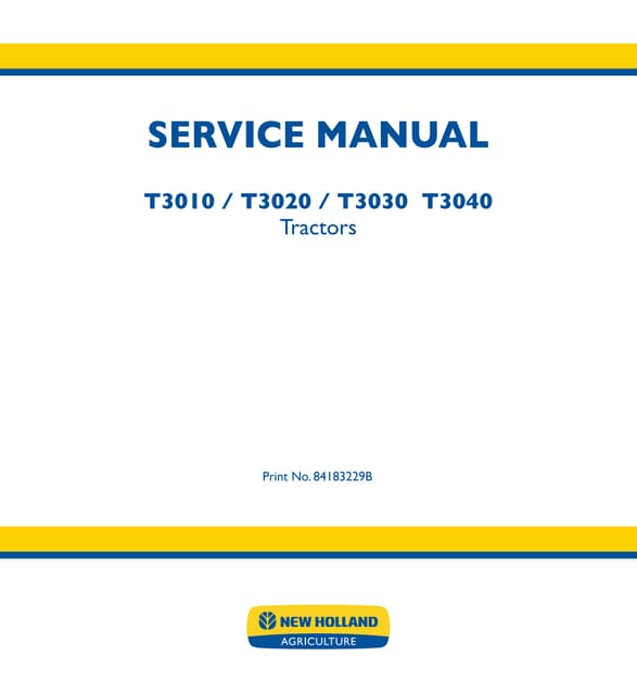 New holland t4.75 power star tractor service repair manual | PDF