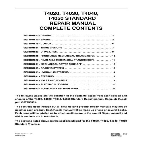 New holland tn75 da tractor service repair manual | PDF