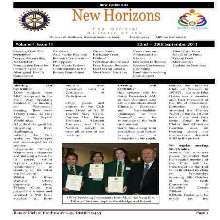 New Horizons Vol 4 Issue 7 | PDF