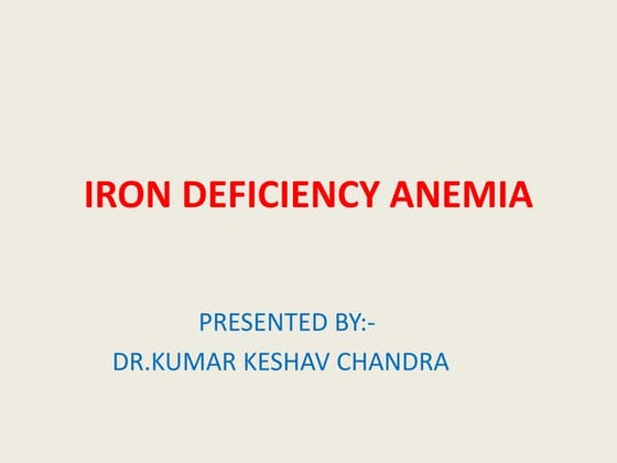 Anemia in children | PPT