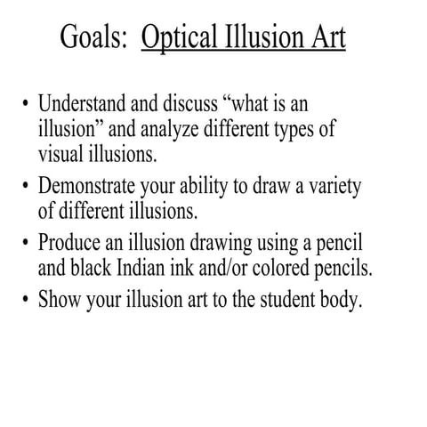 Optical illusions | PPT