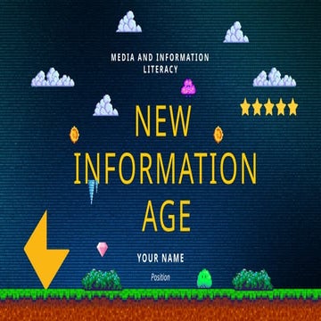 New Information Age Media Evolution Presentation in Blue Yellow Green ...