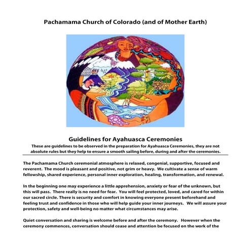 Pachamama Church Guidelines | PDF