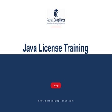 Oracle Java License Training Ppt