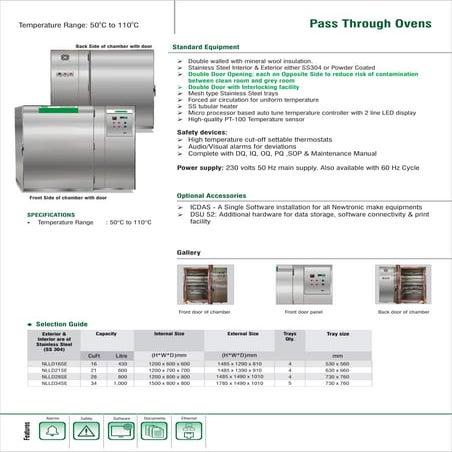 pass through oven Manufacturers | PDF