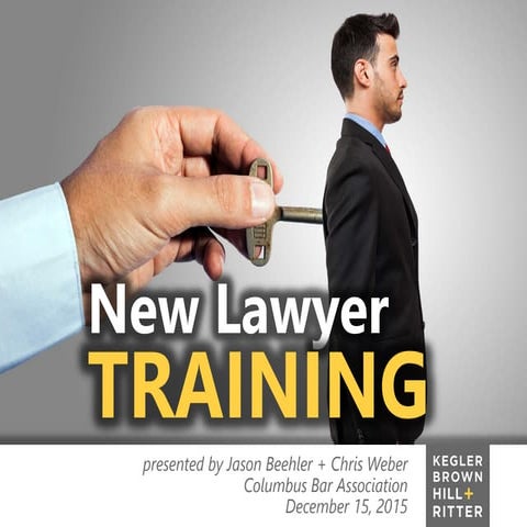 CBA New Lawyer Training | PDF